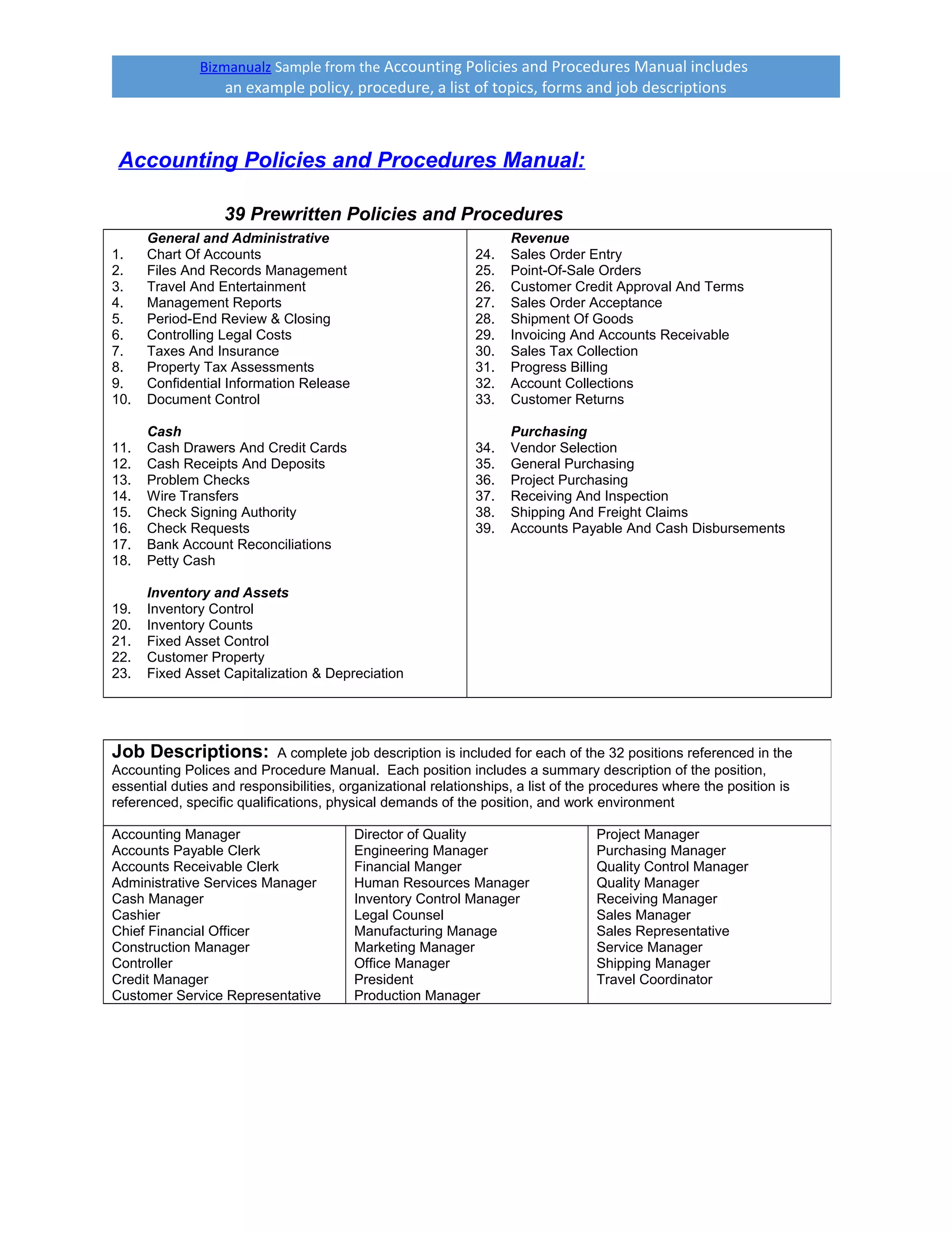 Bizmanualz accounting-policies-and-procedures-sample | DOC