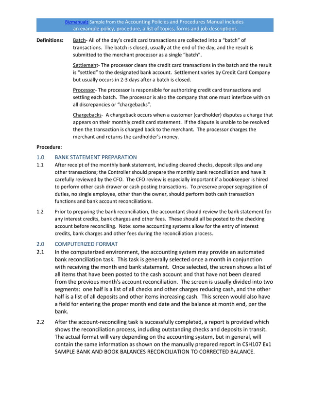 Bizmanualz accounting-policies-and-procedures-sample | PDF