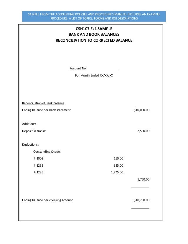 Bizmanualz Accounting Policies and Procedures Sample | PDF