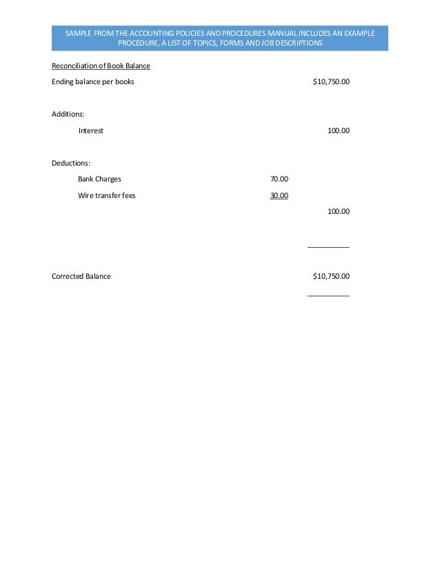 Bizmanualz Accounting Policies and Procedures Sample | PDF