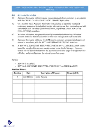CFO Policies and Procedures | PDF