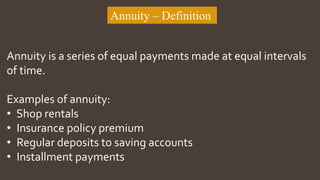 Mathematics of Finance | PPTX