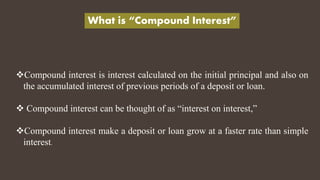 Mathematics of Finance | PPTX