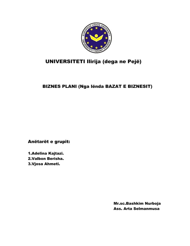 Biznes plani-bazat-e-biznesit 3 | PDF