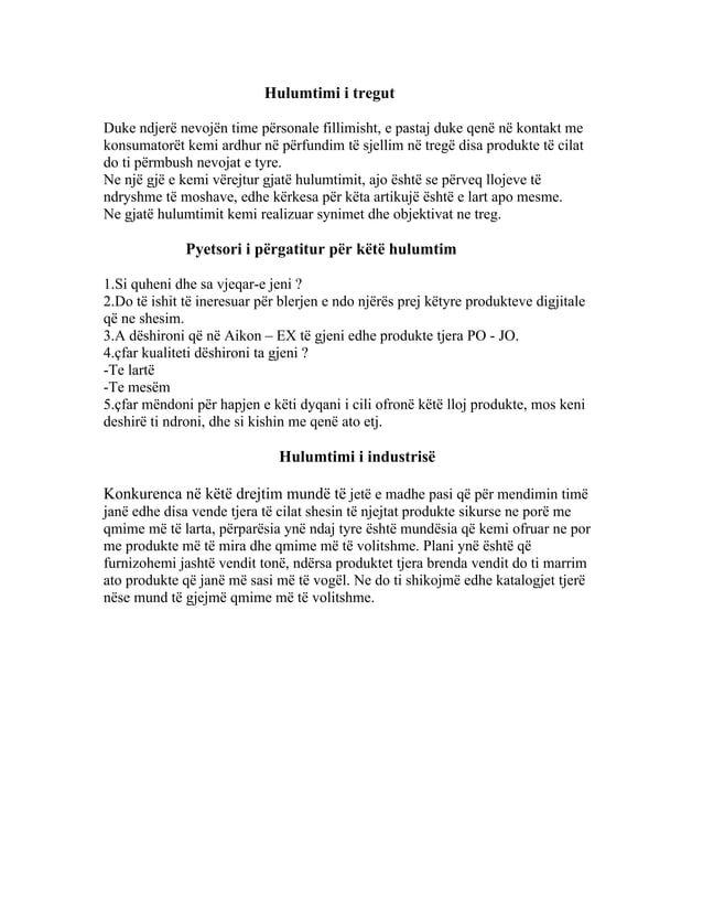 Biznes plani-bazat-e-biznesit 3 | PDF