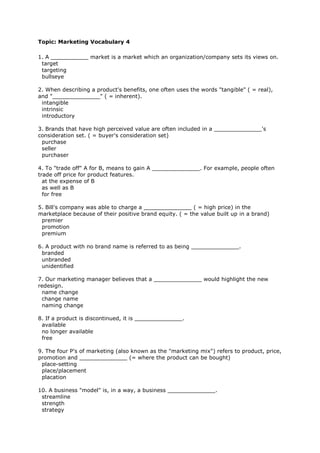 biznes part 1.docx buisness test examples | PDF | Free Download