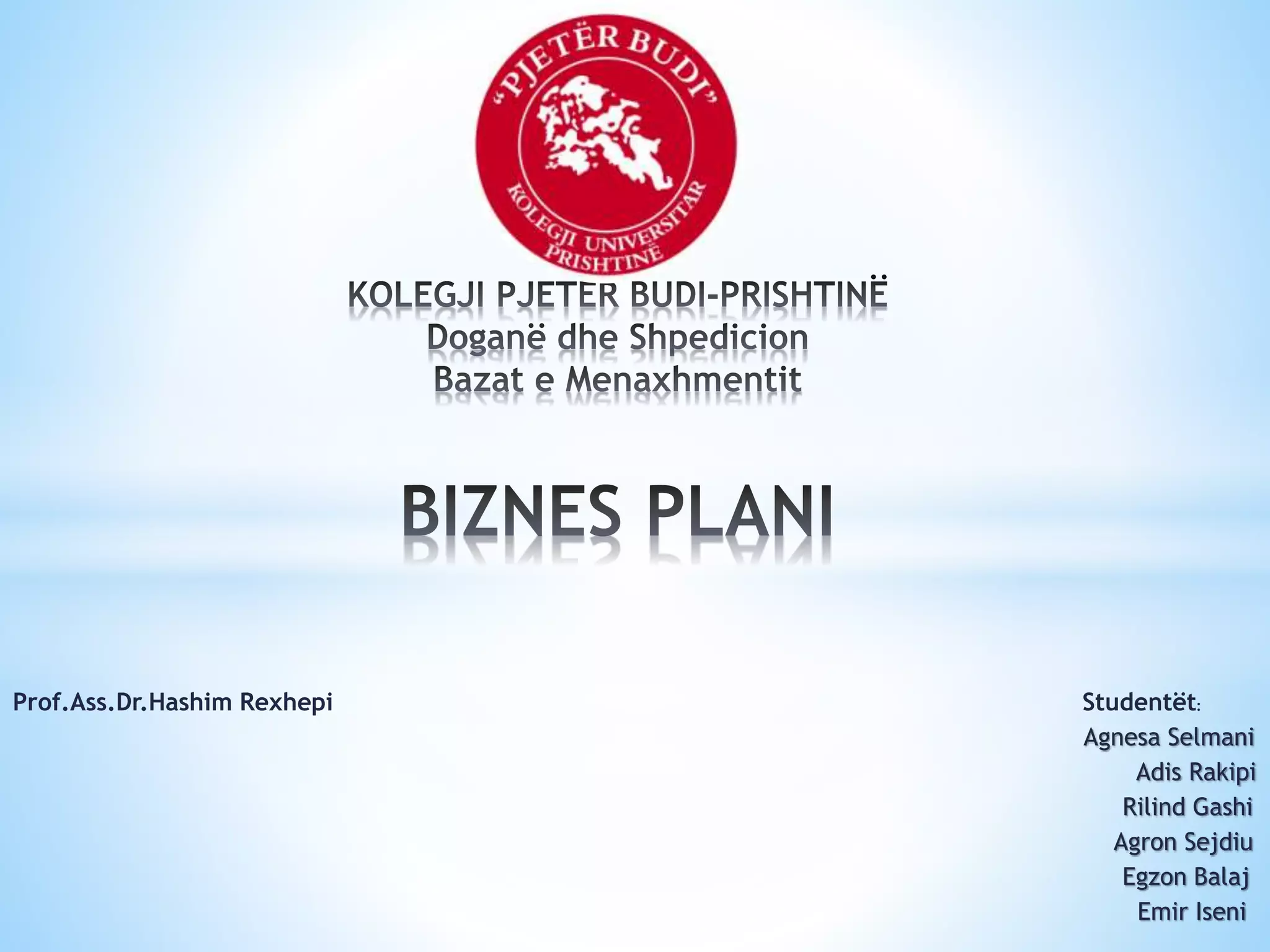 BIZNES PLAN | PPTX