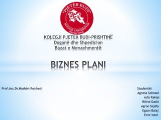 BIZNES PLAN | PPTX