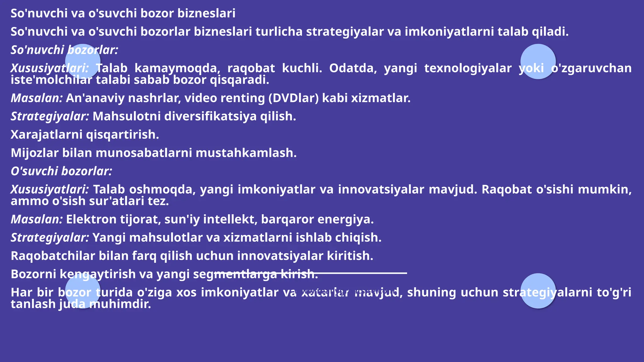 Biznes samaradorlik muammolari haqida.pptx