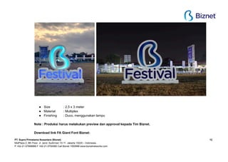 Biznet Festival - Event Production Book | PPT