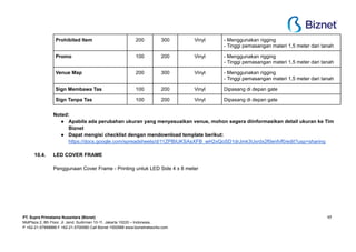 Biznet Festival - Event Production Book | PPT
