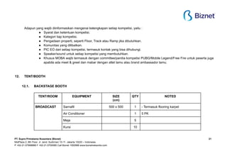 Biznet Festival - Event Production Book | PPT
