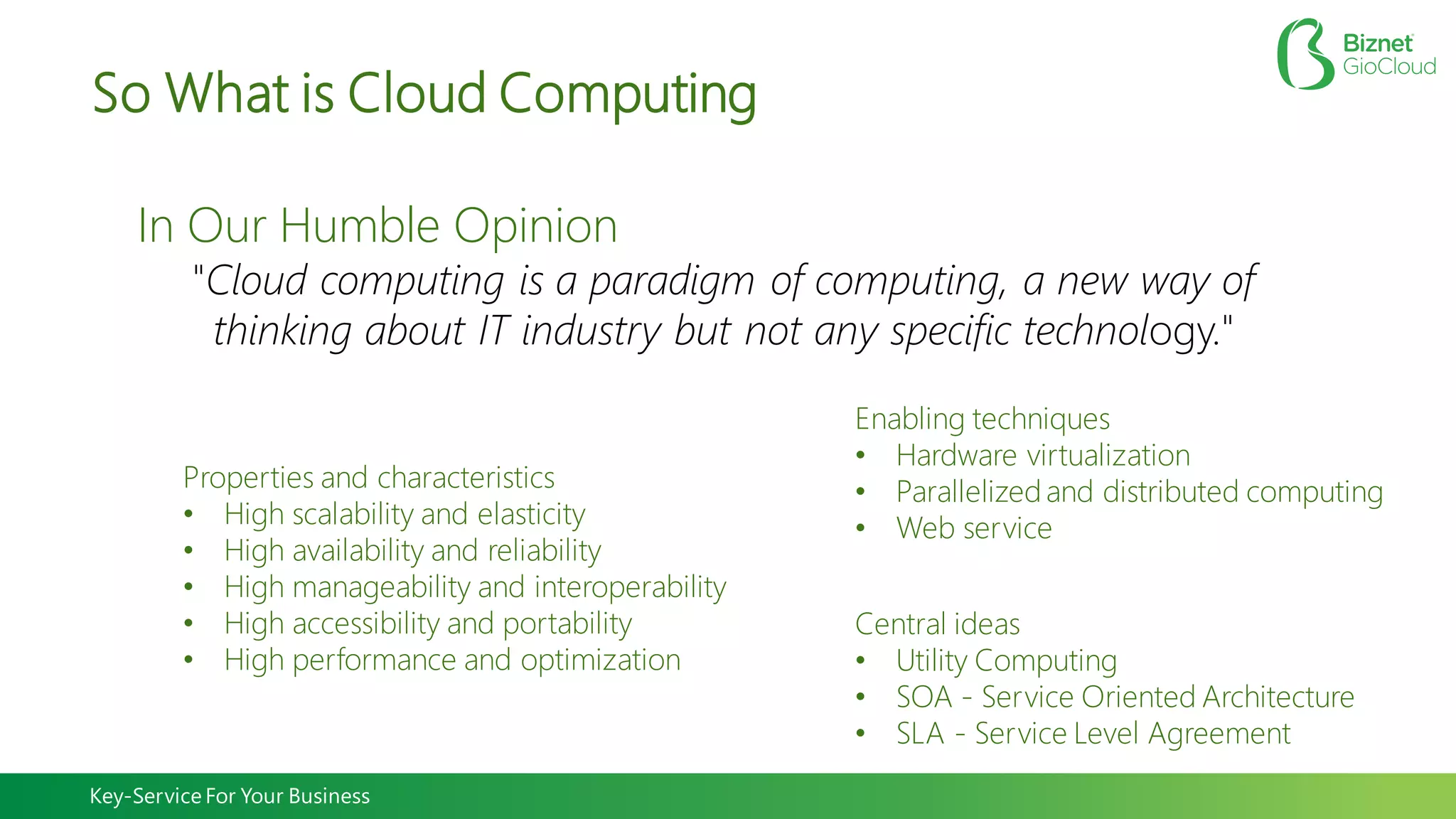 Biznet Gio Presentation - Cloud Computing | PPT