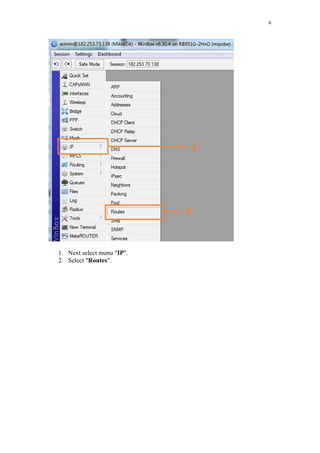 Biznet guideline configuration mikrotik router | PDF