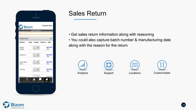 Bizom - Sales Force Automation Solution | PPTX