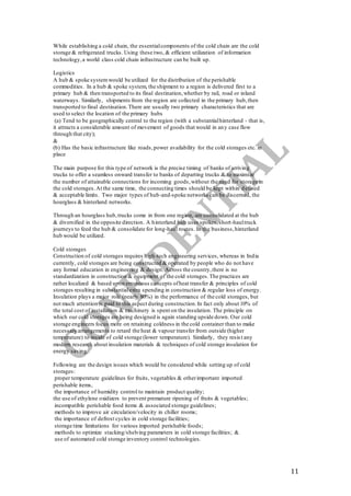 Biz Plan - Cold Chain | PDF