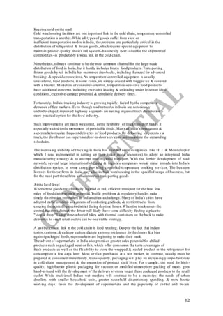 Biz Plan - Cold Chain | PDF