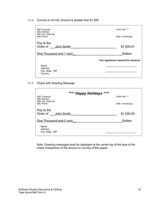 Business Requirements Document for Acounts Payable System | DOC