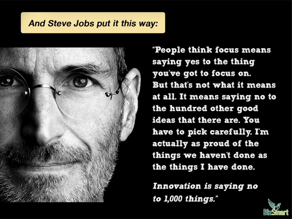 Steve Jobs Quote Ldquo Focusing