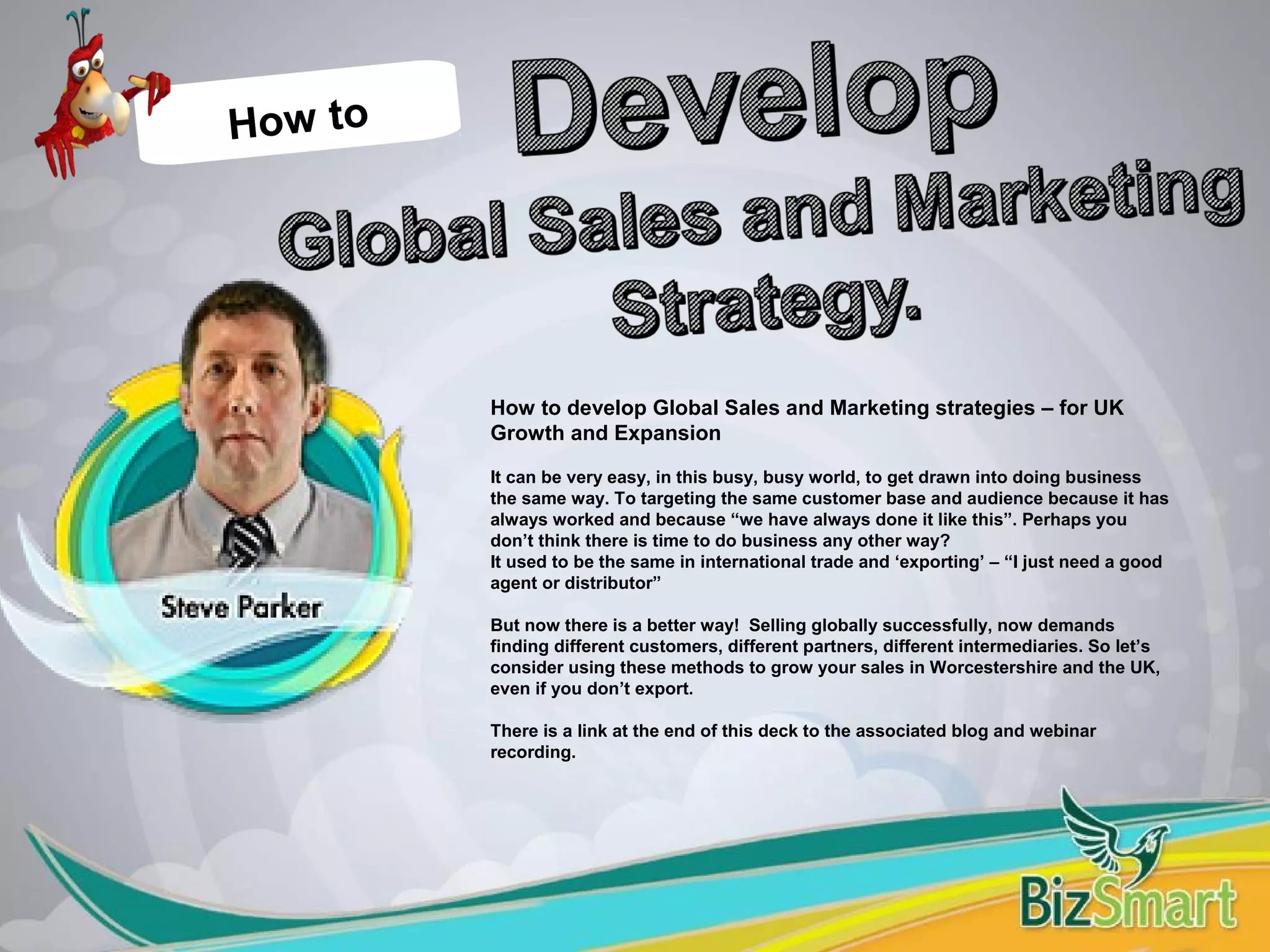 Global Sales and Marketing strategies | PPT