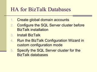 Highly Available BizTalk | PPT