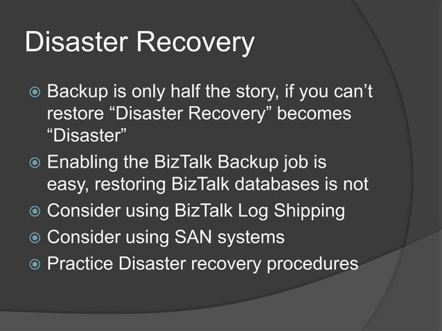 Biztalk Server Administration Best Practices Ppt