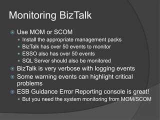 BizTalk Server Administration best practices | PPT