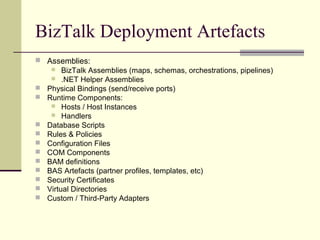 BizTalk Application Deployment | PPT | Cloud Computing | Internet