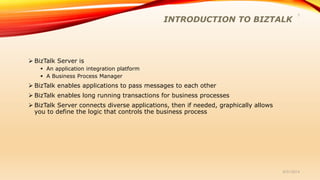 Introduction to BizTalk for Beginners | PDF