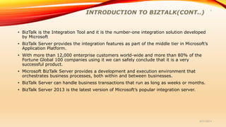 Introduction to BizTalk for Beginners | PDF