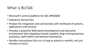 An overview of BizTalk | PPT