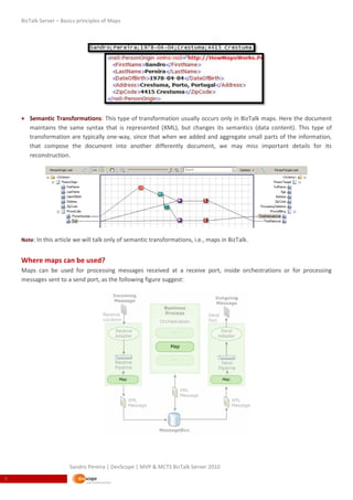 BizTalk Server – Basics principles of maps | PDF