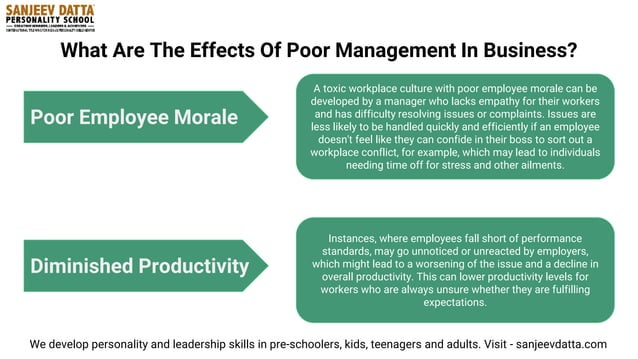 Bizzare Effects of Poor Management | PPT