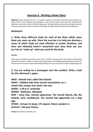 Bj0035 exercise 4 | DOCX