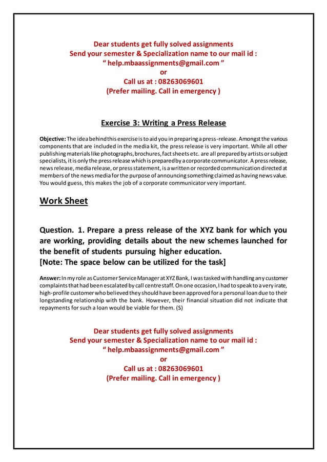 Bj0051 exercise 3 | PDF