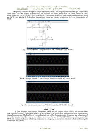 Performance Assessment of IPFC with IDVR for Two Feeder Transmission systems | PDF