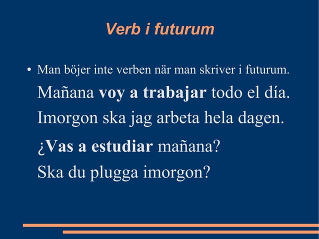 Böja verb spanska | PPT