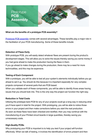 PCB Assembly Prototypes Manufacturer -- Hitech Circuits | PDF