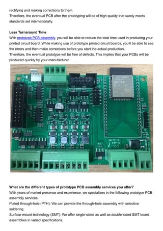 PCB Assembly Prototypes Manufacturer -- Hitech Circuits | PDF