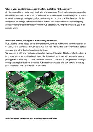 PCB Assembly Prototypes Manufacturer -- Hitech Circuits | PDF