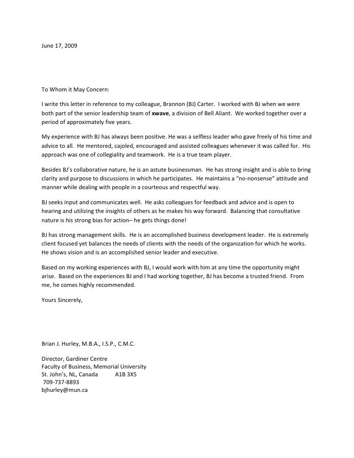 Letter From Colleague Hurley Letter From Colleague Hurley