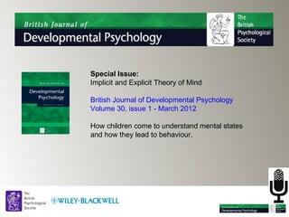 BJDP Implicit and Explicit Theory of Mind | PPT