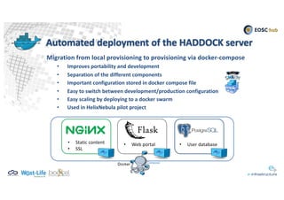 Structural biology in the cloud powered by the WeNMR thematic services | PPT