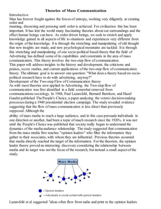 Bjmc i, cp, unit-iii,theories of mass communication | DOCX
