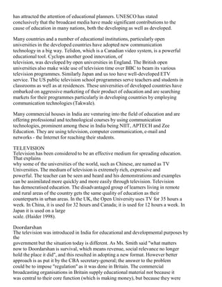 Bjmc i, cp, unit-iv, media & education | DOCX