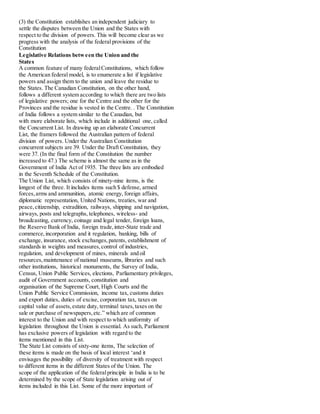 Bjmc i, igp, unit-ii, federalism -theory and practice in india | DOCX