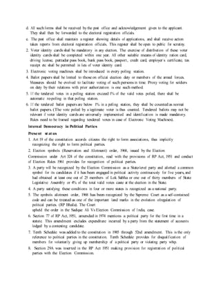 Bjmc i, igp, unit-iii, election reforms | DOCX | Civic affairs | Politics