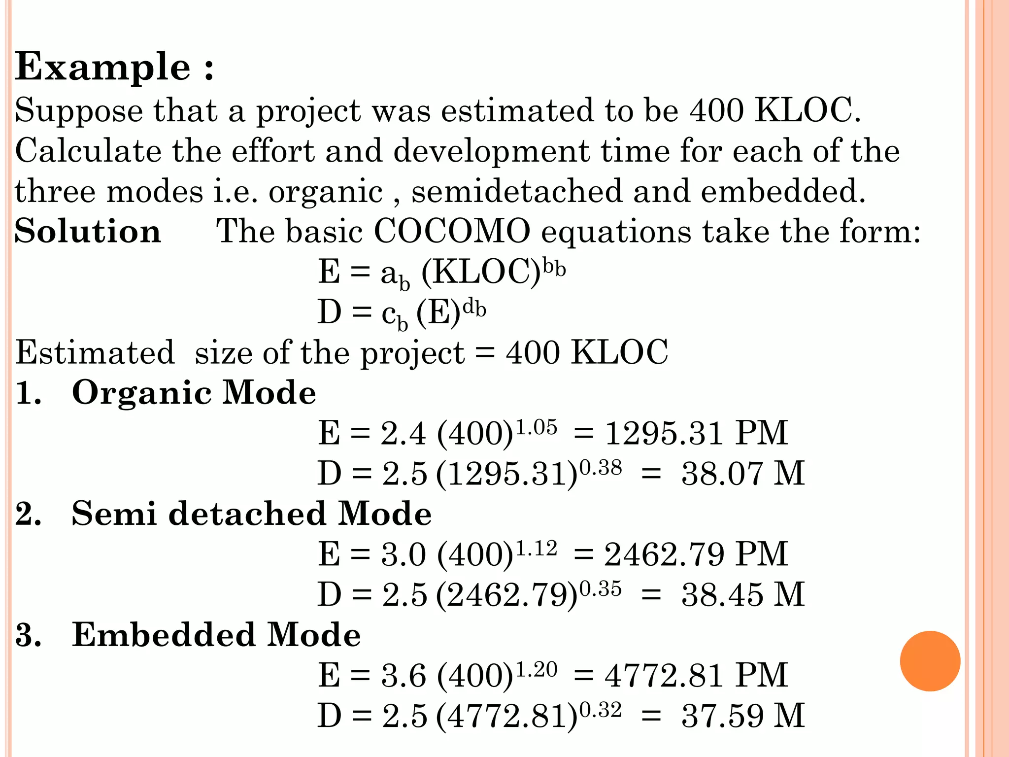 COCOMO Model By Dr. B. J. Mohite | PDF