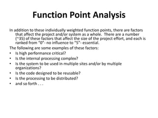 Function Point Analysis (FPA) by Dr. B. J. Mohite | PPT
