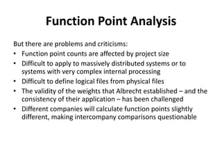 Function Point Analysis (FPA) by Dr. B. J. Mohite | PPT